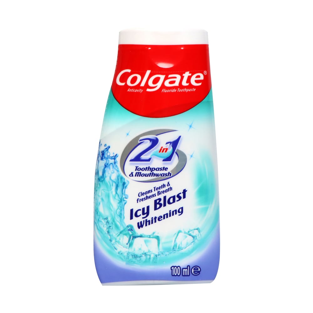 Colgate 2 in 1 Toothpaste & Mouthwash Icy Blast 100ml